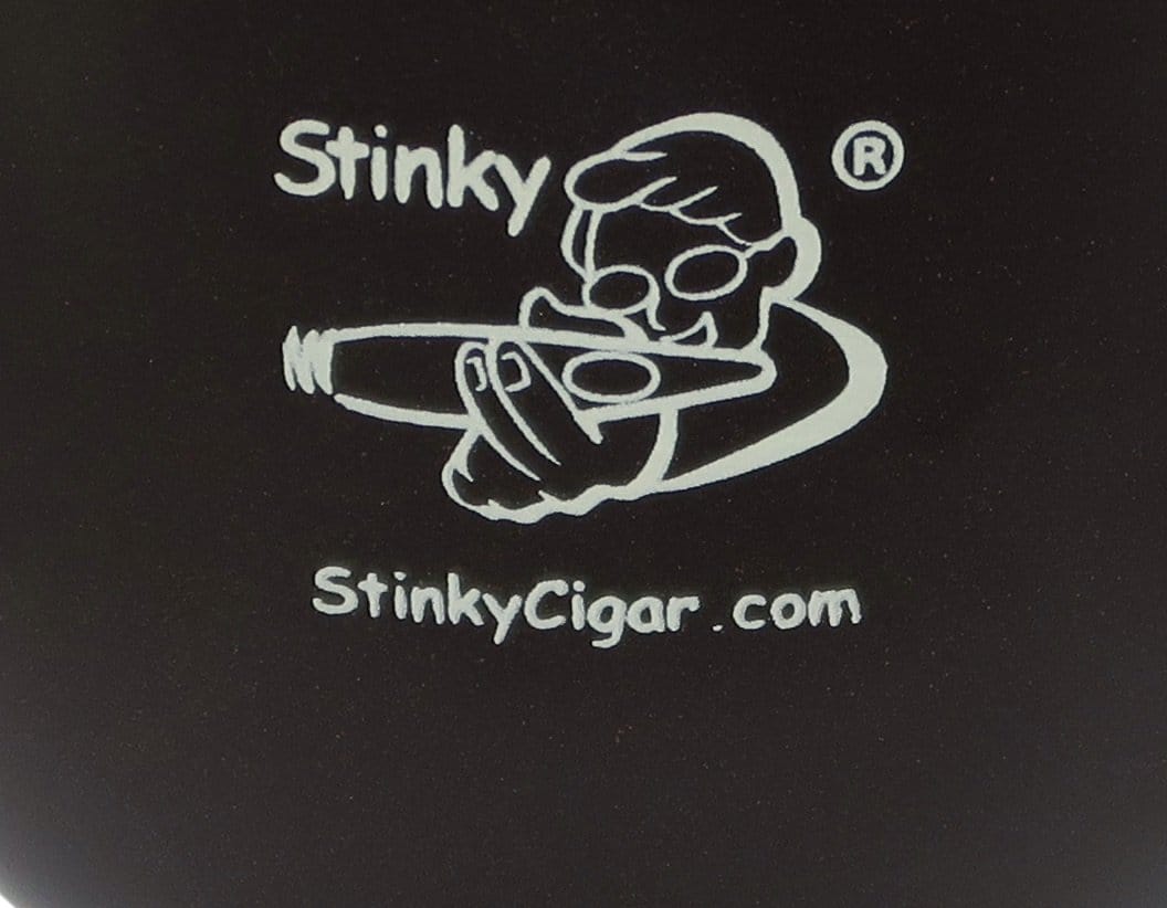 TALL Ashtray Chocolate Brown - LOGO - StinkyCigar